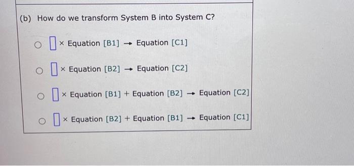 Solved = SYSTEMS OF EQUATIONS AND MATRICES Identifying the | Chegg.com