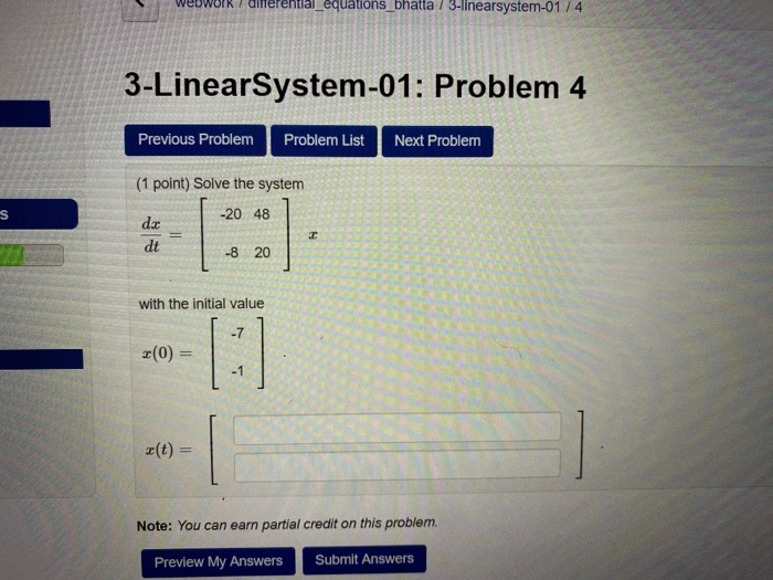 Solved webwork / differential_equations_bhatta/ | Chegg.com