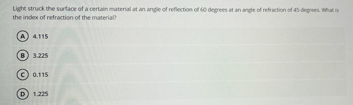 Solved A ray oflight arrives on the surface of a glass at 25 | Chegg.com