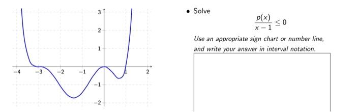 Solved - Solve x−1p(x)≤0 Use an appropriate sign chart or | Chegg.com