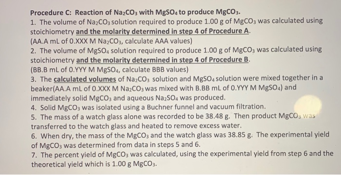 Solved Na2CO3 (aq) + MgSO4 (aq) → MgCO3 (s) + Na2SO4 (aq) | Chegg.com