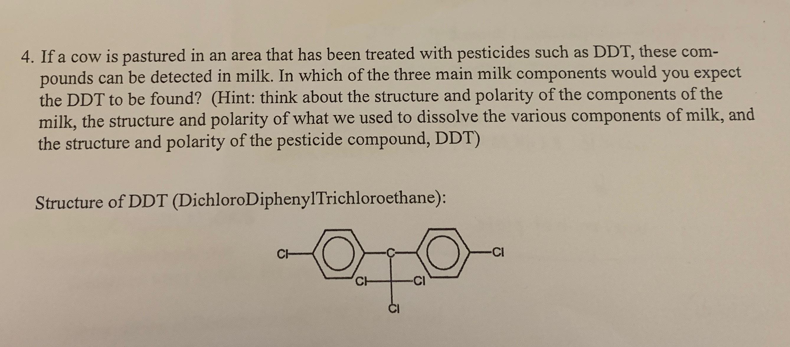 Solved If a cow is pastured in an area that has been treated | Chegg.com