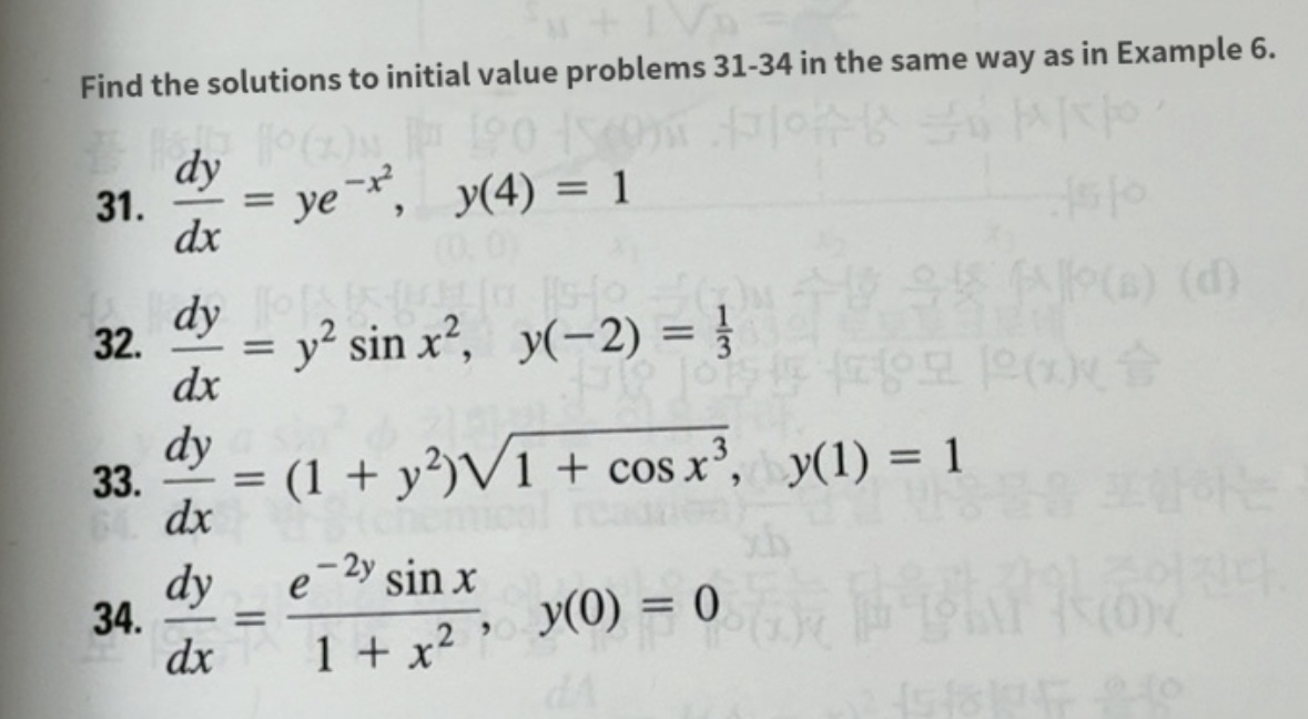 Solved Find the solutions to initial value problems 31-34 | Chegg.com