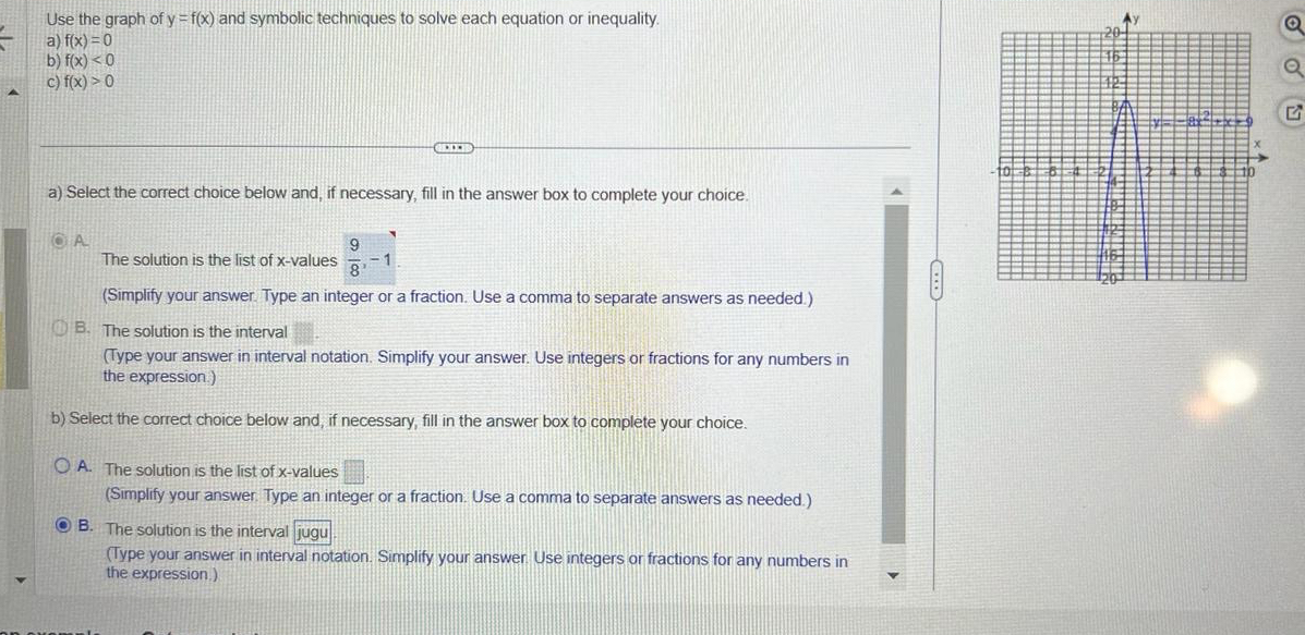 Solved Use the graph of y=f(x) ﻿and symbolic techniques to | Chegg.com