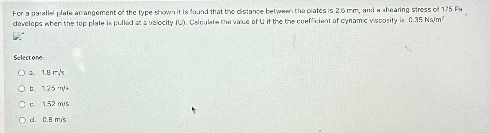 Solved For a parallel plate arrangement of the type shown it | Chegg.com