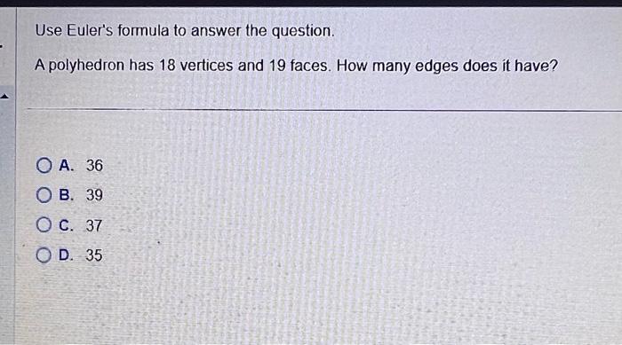 [Solved]: can anyone help please Use Euler's formula to