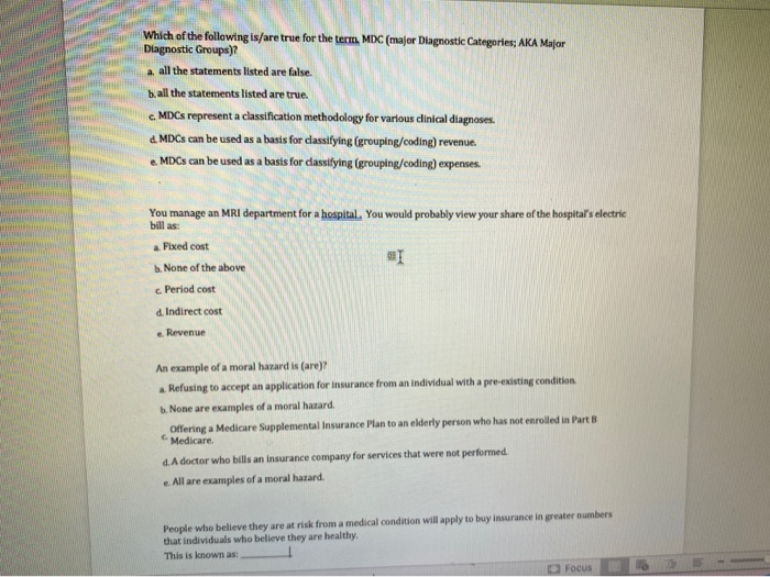 Solved Which of the following is/are true for the term MDC | Chegg.com