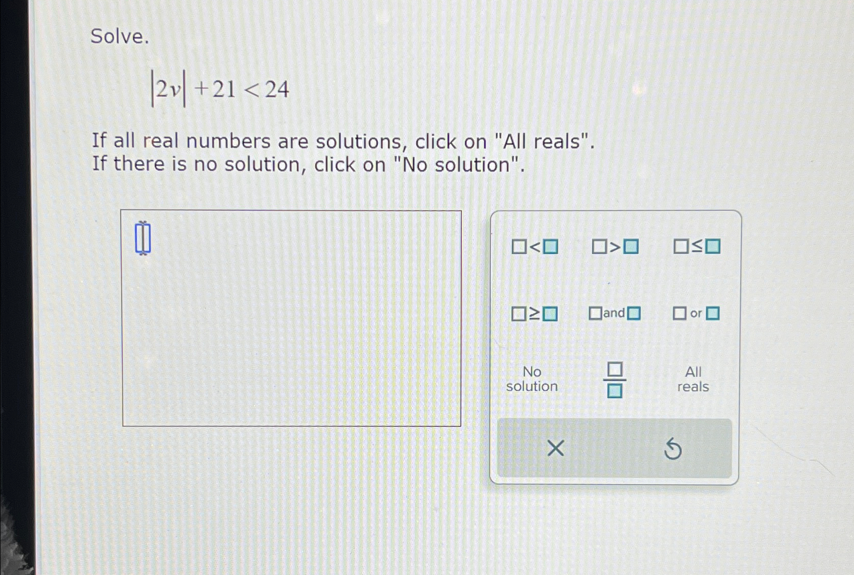 Solved Solve.|2v|+21