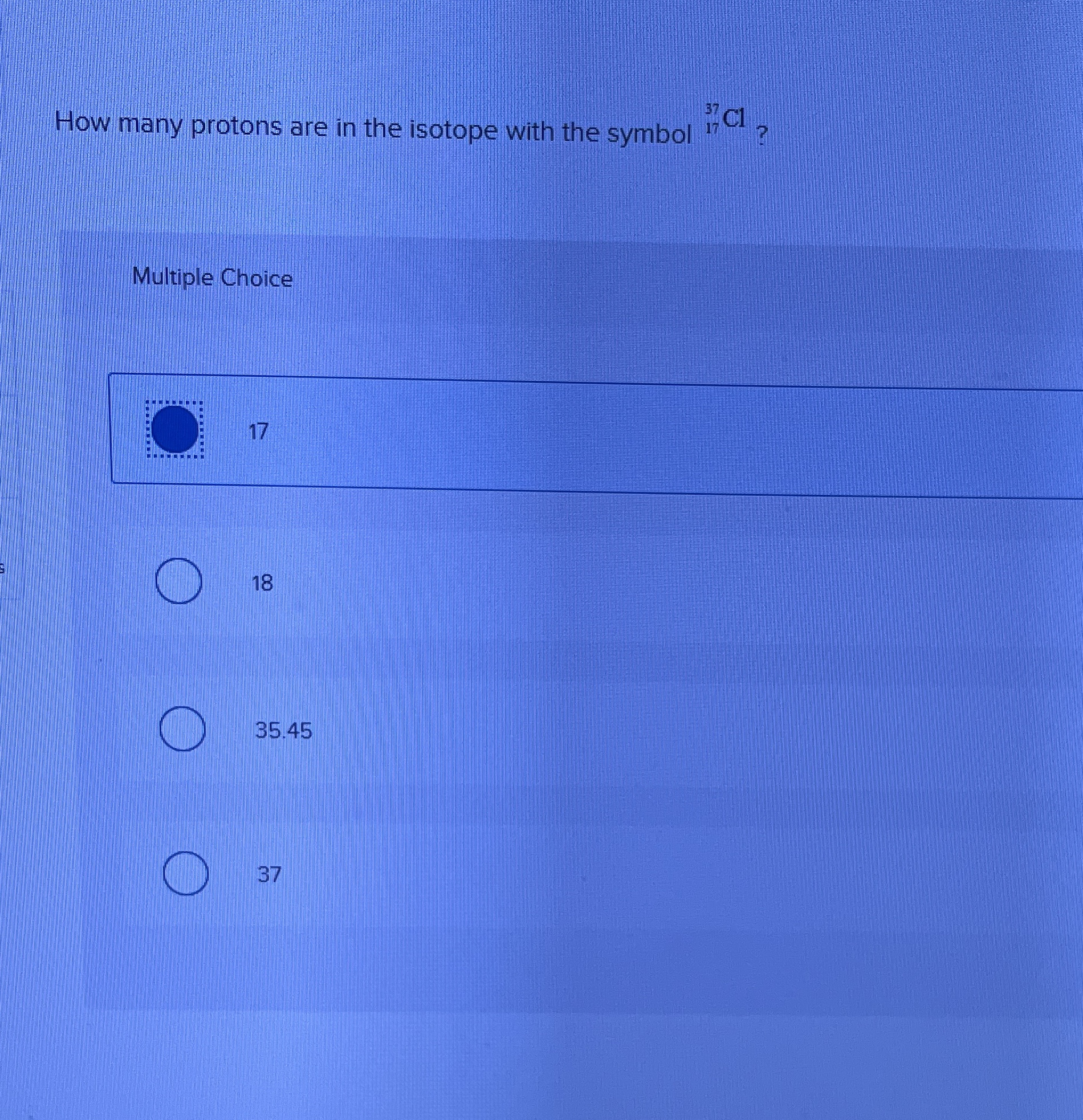 Solved How many protons are in the isotope with the symbol | Chegg.com