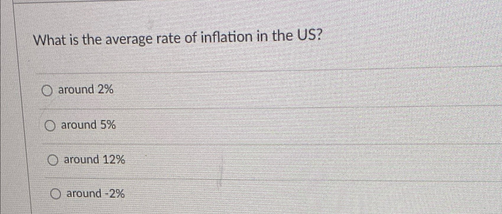 Solved What is the average rate of inflation in the | Chegg.com