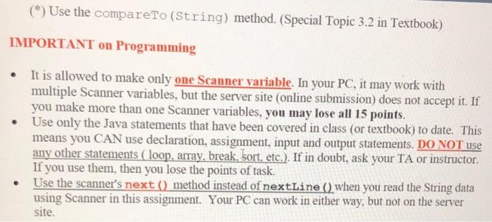 Solved Part 2: Programming (15 pts) Write a Java program | Chegg.com