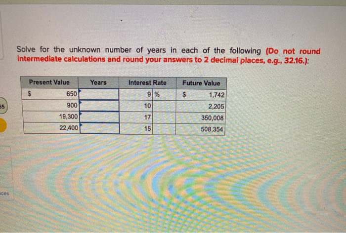 Solved For each of the following, compute the present value | Chegg.com