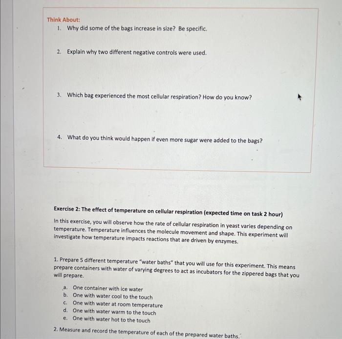 Solved Lab 3: Cellular Respiration (AT HOME) - Students will | Chegg.com