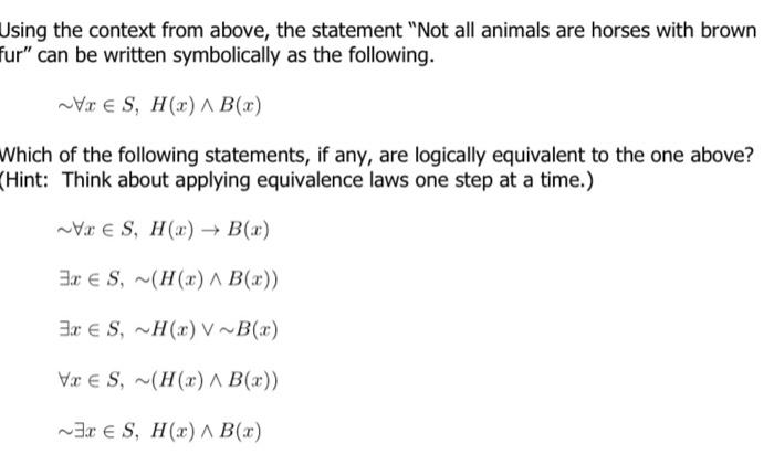 Solved Jsing the context from above, the statement Solved Jsing the context from above, the statement