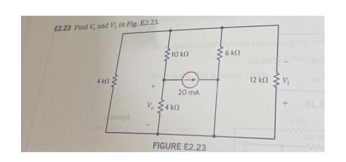 Solved E2.23 Find | Chegg.com