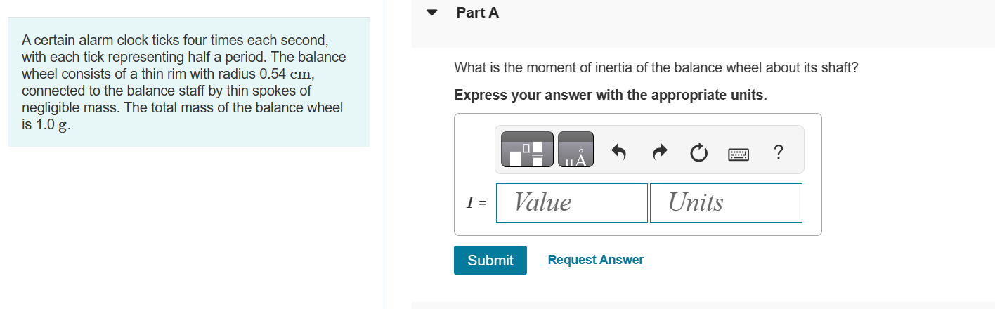 Solved Part AA certain alarm clock ticks four times each | Chegg.com