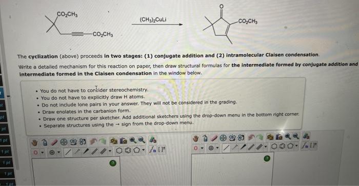 Solved The cyclization (above) proceeds in two stages: (1) | Chegg.com
