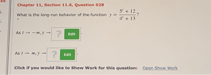 Solved Chapter 11, Section 11.6, Question 028 What is the | Chegg.com