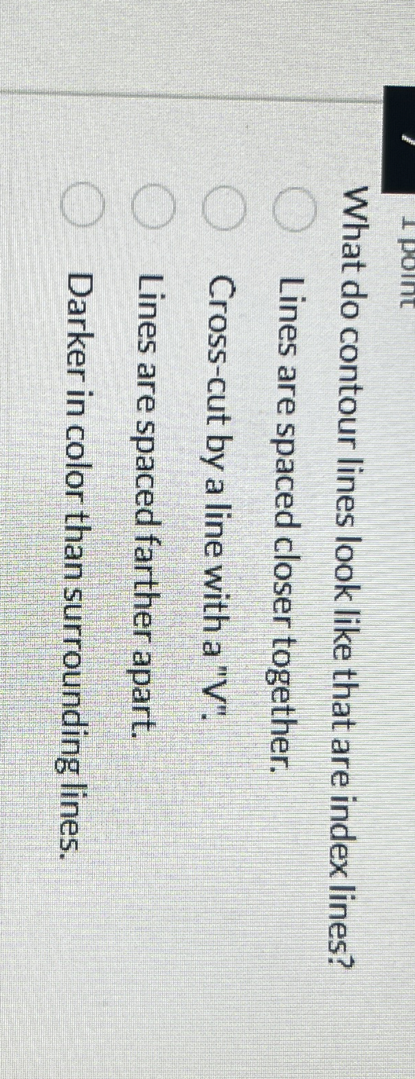 Solved What do contour lines look like that are index | Chegg.com