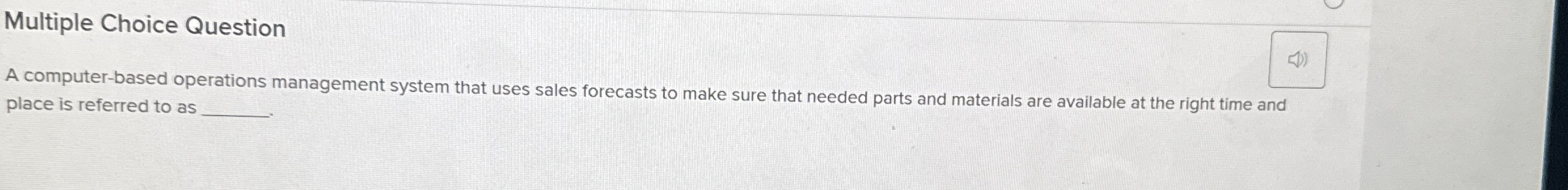 Solved Multiple Choice QuestionA computer-based operations | Chegg.com