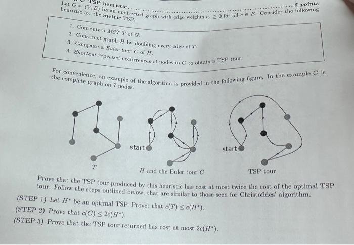 Solved Let Gv Sp Heuristic 