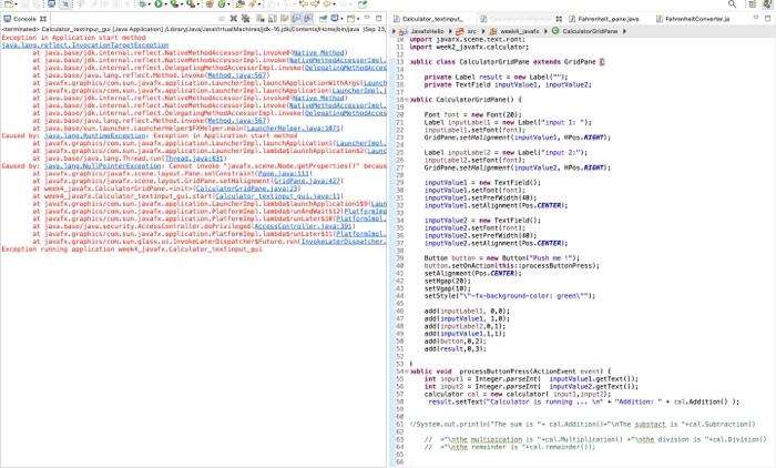 when I was trying to run this jacafx program I got | Chegg.com