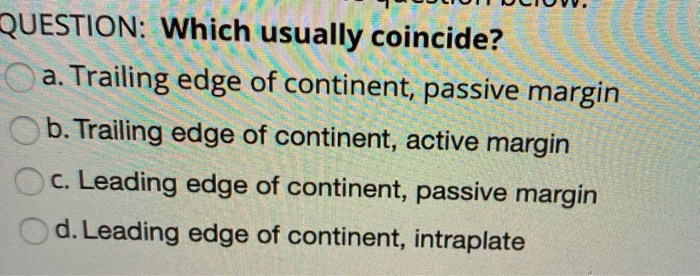 Solved QUESTION: Which usually coincide? a. Trailing edge of | Chegg.com