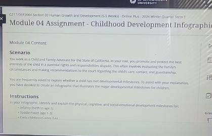 Solved Module 04 ﻿Assignment - ﻿Childhood Development | Chegg.com