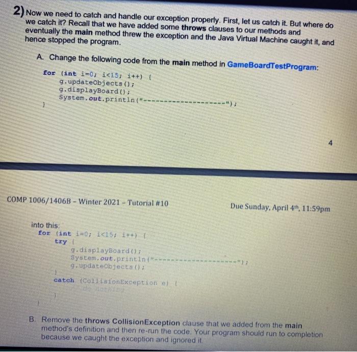Solved Tutorial Problems: . Harmful Object Game Object Game | Chegg.com