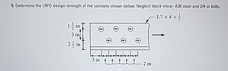 Solved Determine the LRFD design strength of the sections | Chegg.com