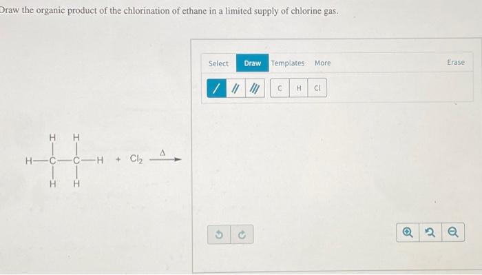 Solved Draw the organic product of the chlorination of | Chegg.com