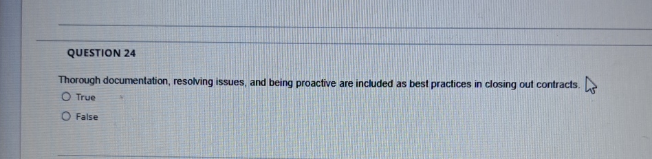 Solved QUESTION 24Thorough documentation, resolving issues, | Chegg.com