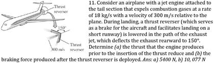 Solved Consider an airplane with a jet engine attached to | Chegg.com