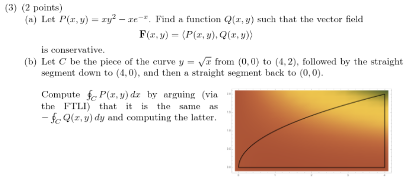 Solved Please do part b (3) (2 ﻿points)(a) ﻿Let | Chegg.com