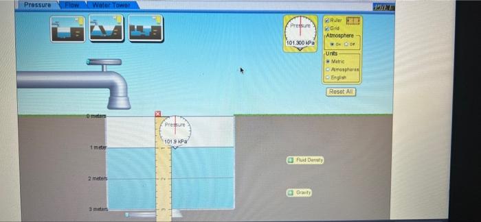 Solved 1. Click the "Pressure" tab (of Pressure, Flow, and | Chegg.com