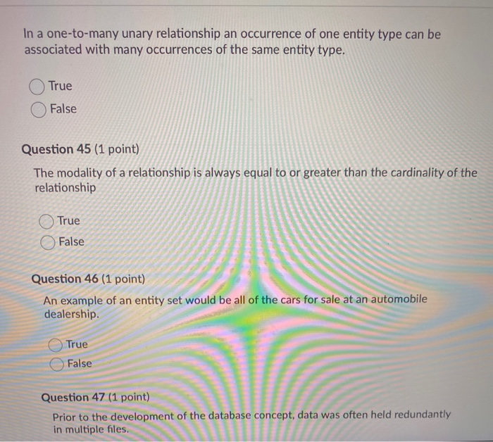 Solved In a one-to-many unary relationship an occurrence of | Chegg.com