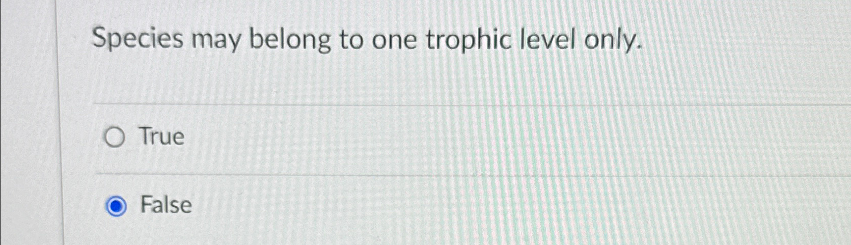 Solved Species may belong to one trophic level | Chegg.com