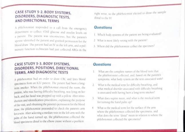 Solved CASE STUDY 5-2. ﻿BODY SYSTEMS, DISORDERS, DIAGNOSTIC | Chegg.com