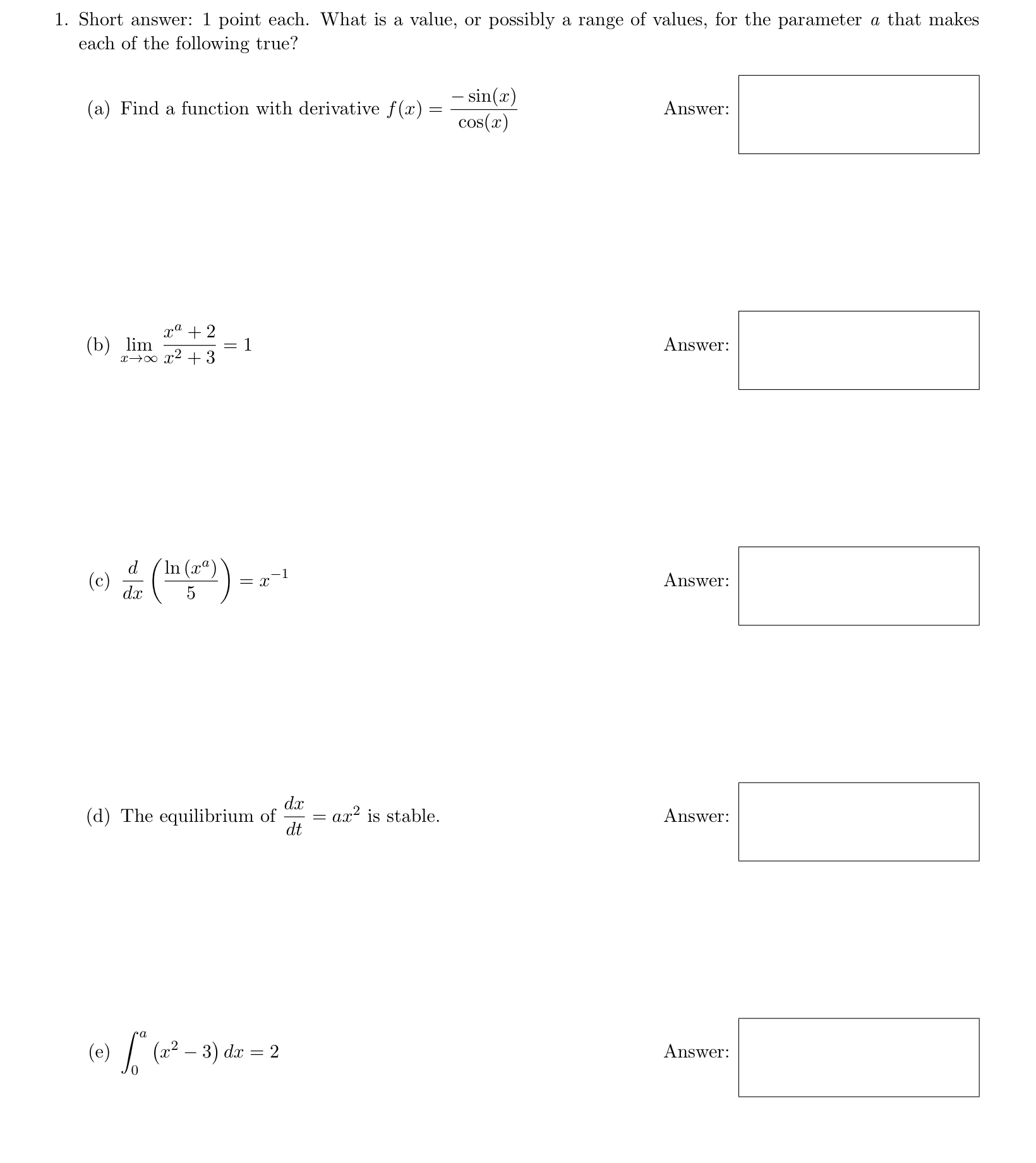 Solved Short answer: 1 ﻿point each. What is a value, or | Chegg.com