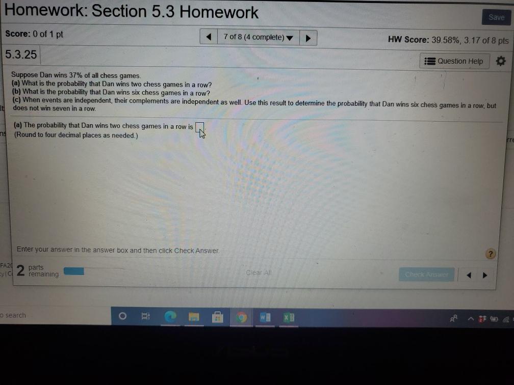 Solved Homework Section 5 3 Homework Save Score 0 Of 1 Pt