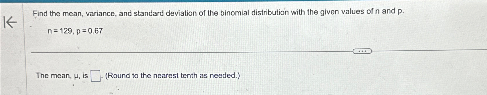 Solved Find the mean, variance, and standard deviation of | Chegg.com
