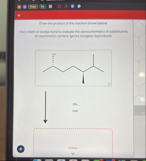 Solved ChemB. 5Draw the product of the reaction shown | Chegg.com