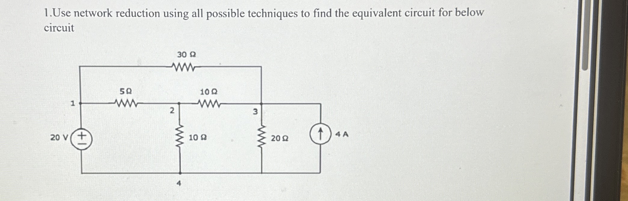 Solved Use network reduction using all possible techniques | Chegg.com