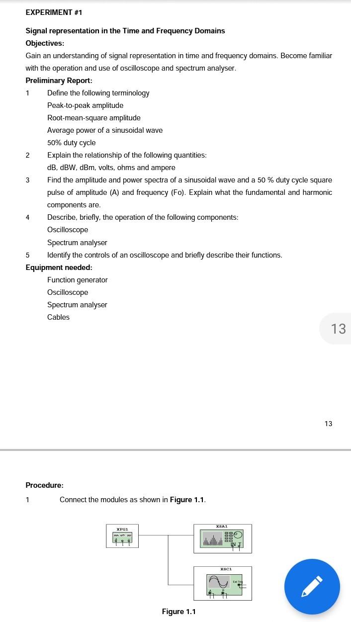 Signal representation in the Time and Frequency | Chegg.com