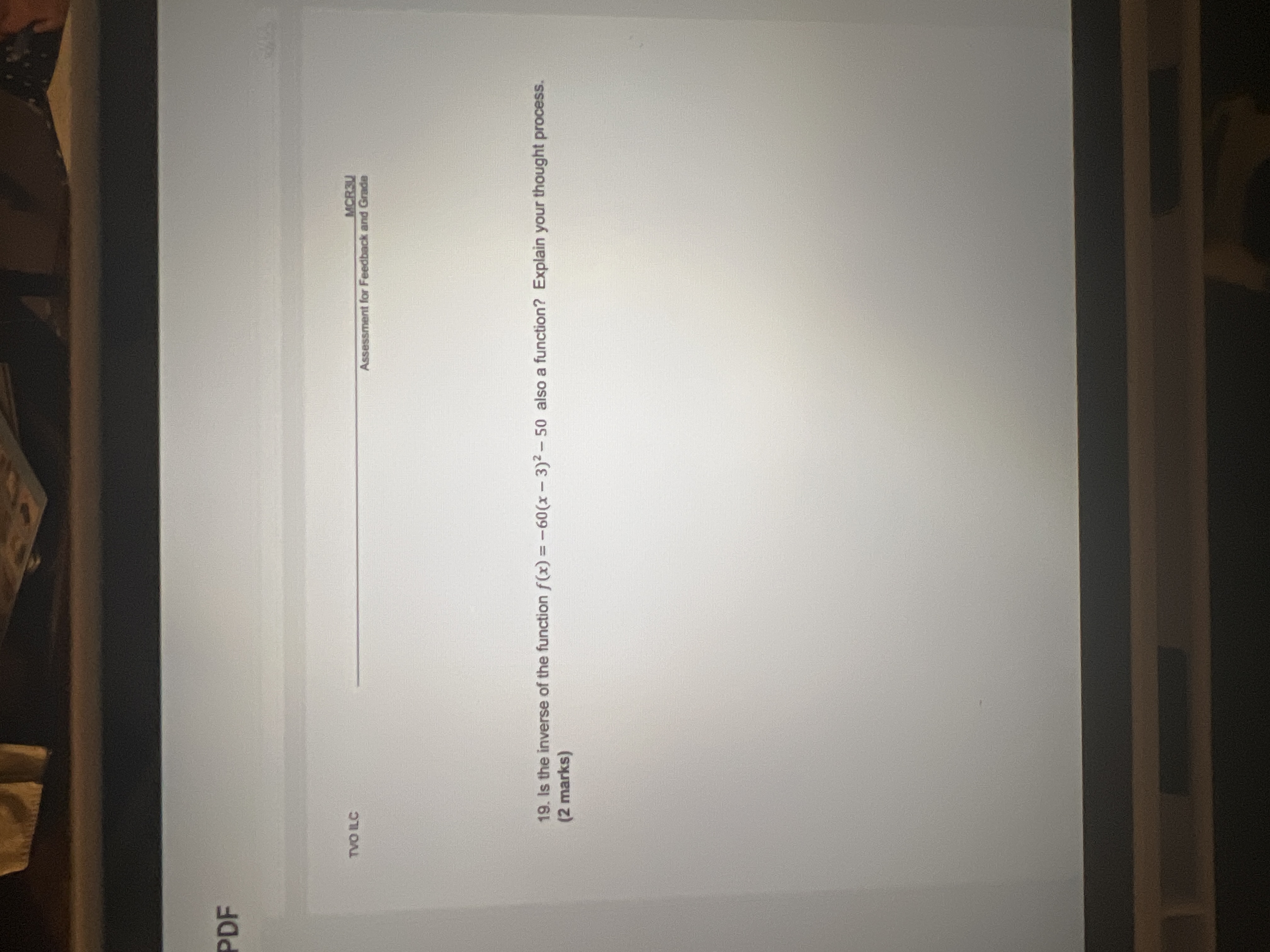 Solved TvolucIs the inverse of the function | Chegg.com