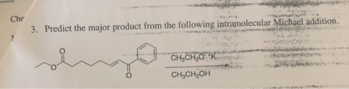 Solved Che 3. Predict the major product from the following | Chegg.com