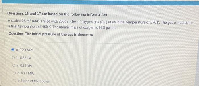 Solved Questions 16 and 17 are based on the following | Chegg.com