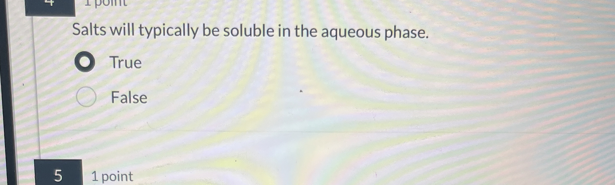 Solved Salts will typically be soluble in the aqueous | Chegg.com