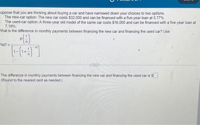 Solved uppose that you are thinking about buying a car and | Chegg.com