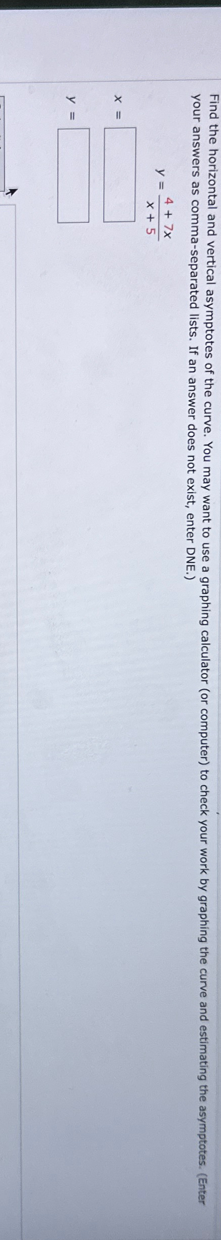 Solved your answers as comma-separated lists. If an answer | Chegg.com